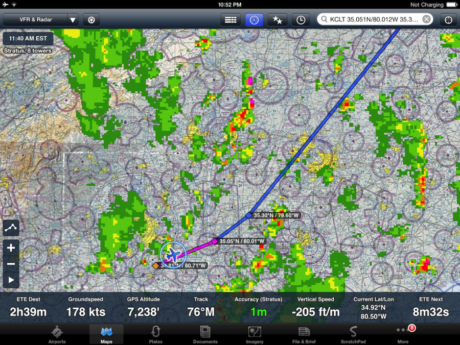 ForeFlight adds animated ADS-B radar - iPad Pilot News