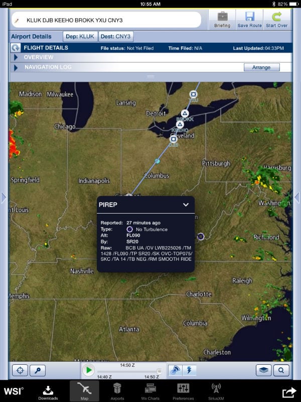 Pilot report: flying the new SiriusXM weather receiver - iPad Pilot News