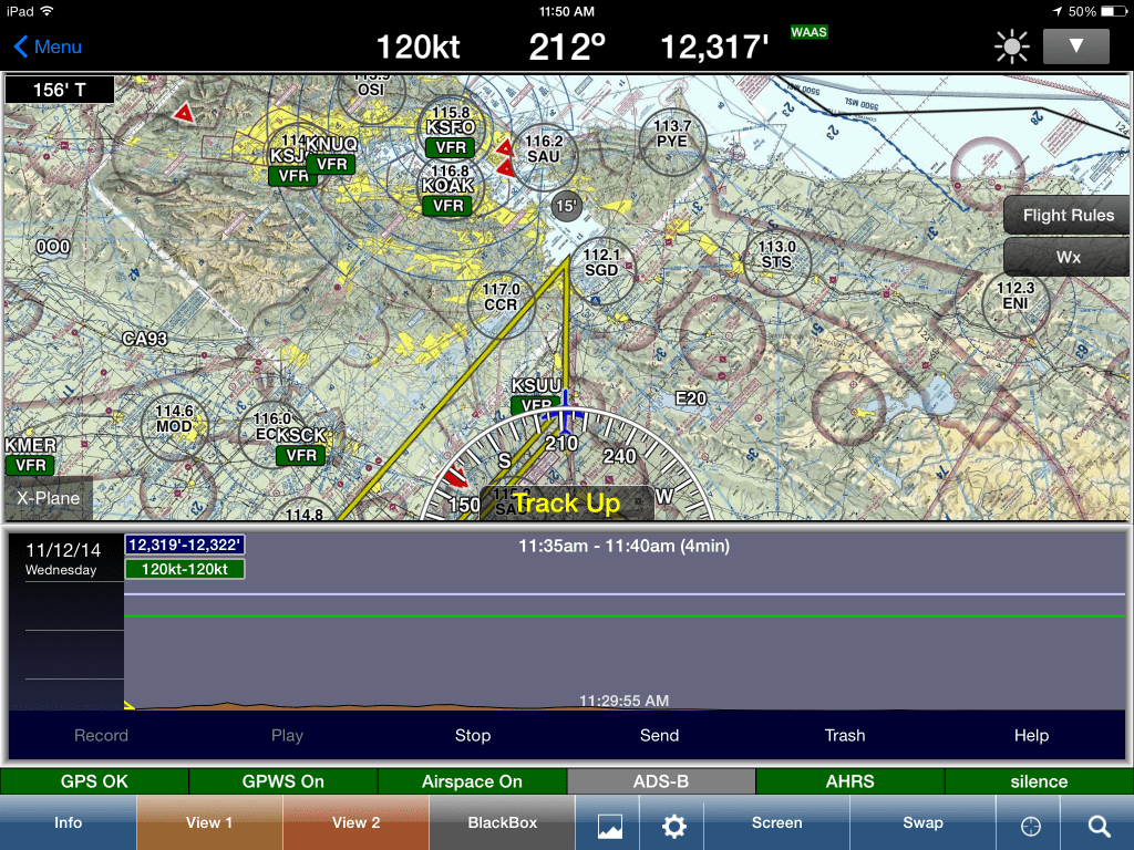 WingX Pro adds flight data recording : iPad Pilot News