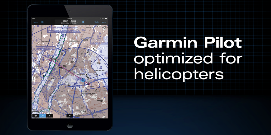 Garmin Pilot optimized for helicopter operations - iPad Pilot News