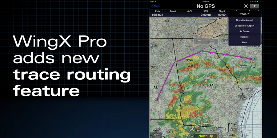 WingX Pro adds trace routing feature - iPad Pilot News