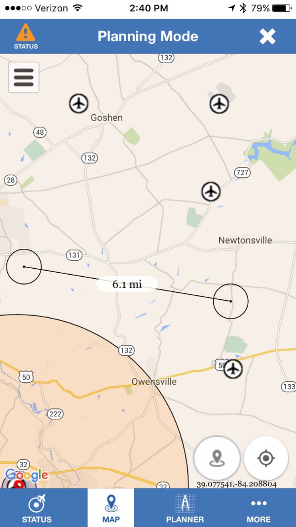 Hands on with the FAA's new B4UFLY drone app : iPad Pilot News
