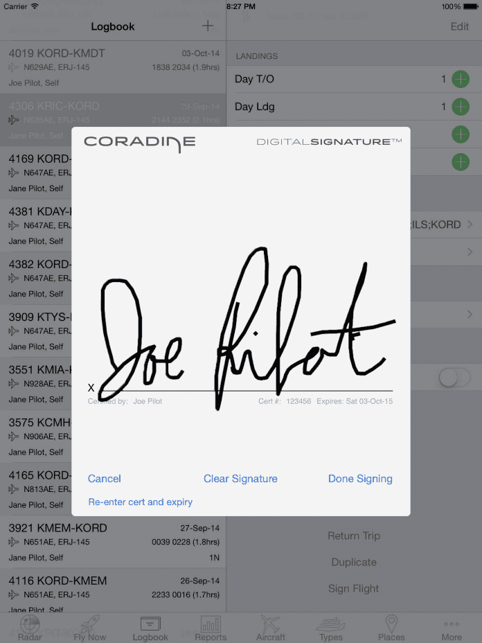 LogTen Pro X adds new sharing features - iPad Pilot News