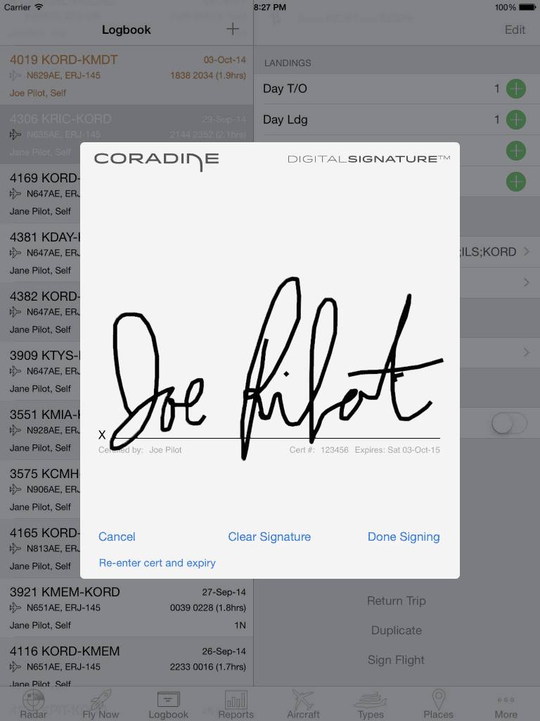 LogTen Pro X adds new sharing features - iPad Pilot News