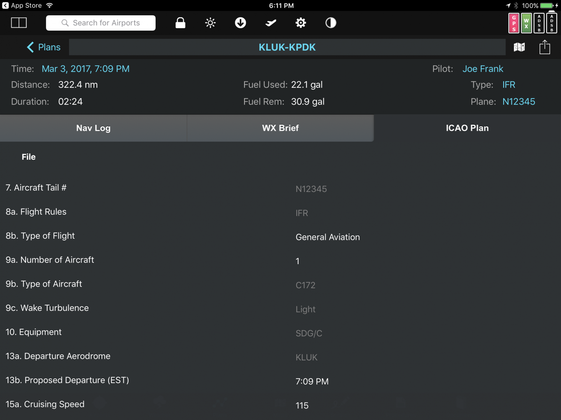 New updates available for FltPlan Go, WingX Pro and FlyQ apps : iPad ...