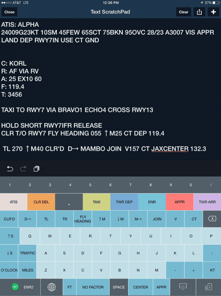 ForeFlight keyboard updated with improved design - iPad Pilot News