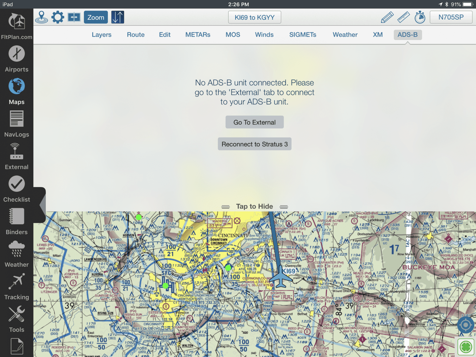 Flying with Stratus 3 and the FltPlan Go app : iPad Pilot News