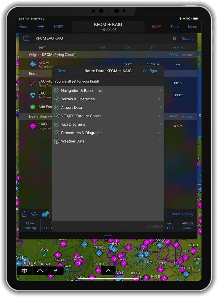 Garmin Pilot adds powerful IFR features with version 10 - iPad Pilot News