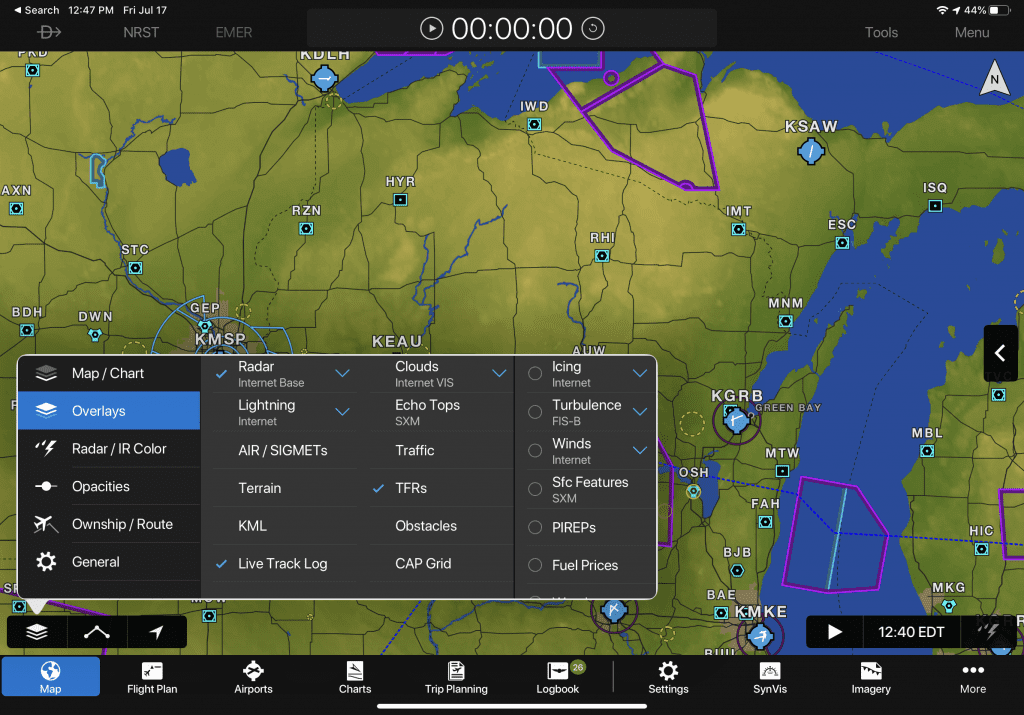 Garmin Pilot adds tab bar interface and new features - iPad Pilot News