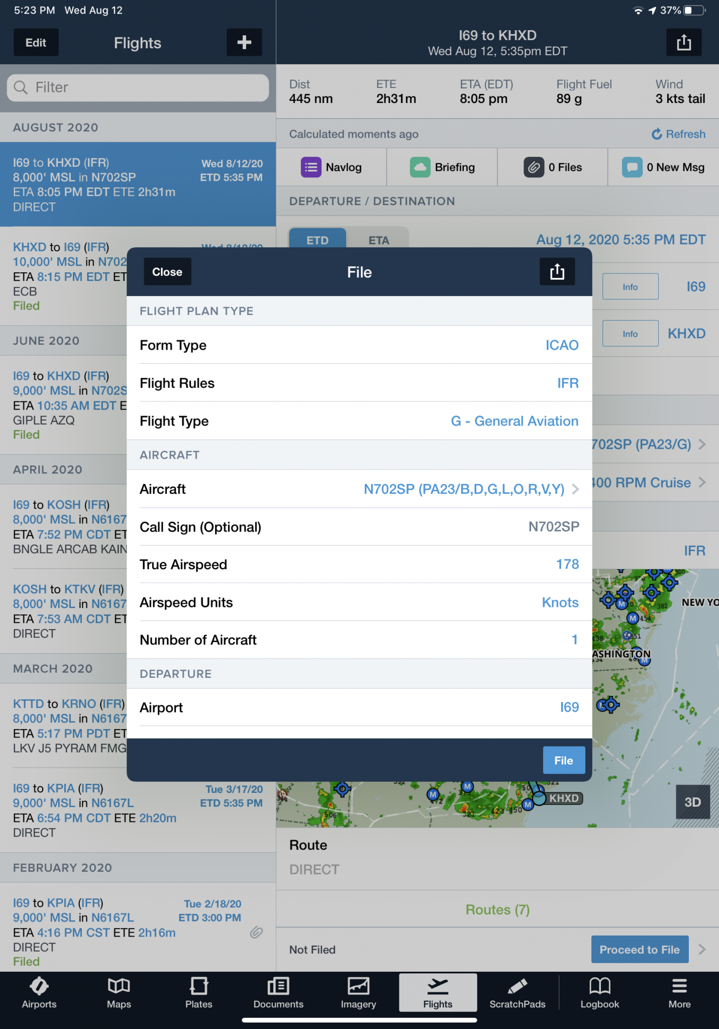 How to set up aircraft equipment codes in aviation apps to file VFR/IFR ...
