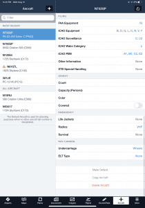 How to set up aircraft equipment codes in aviation apps to file VFR/IFR ...
