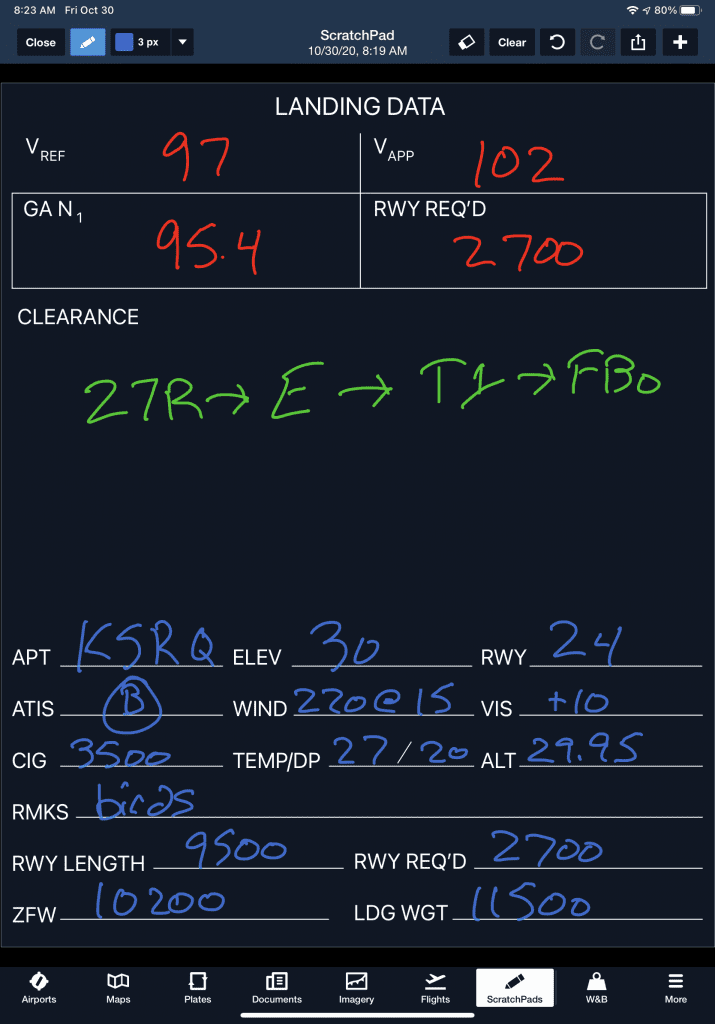 How to use ForeFlight’s new scratchpad templates - iPad Pilot News