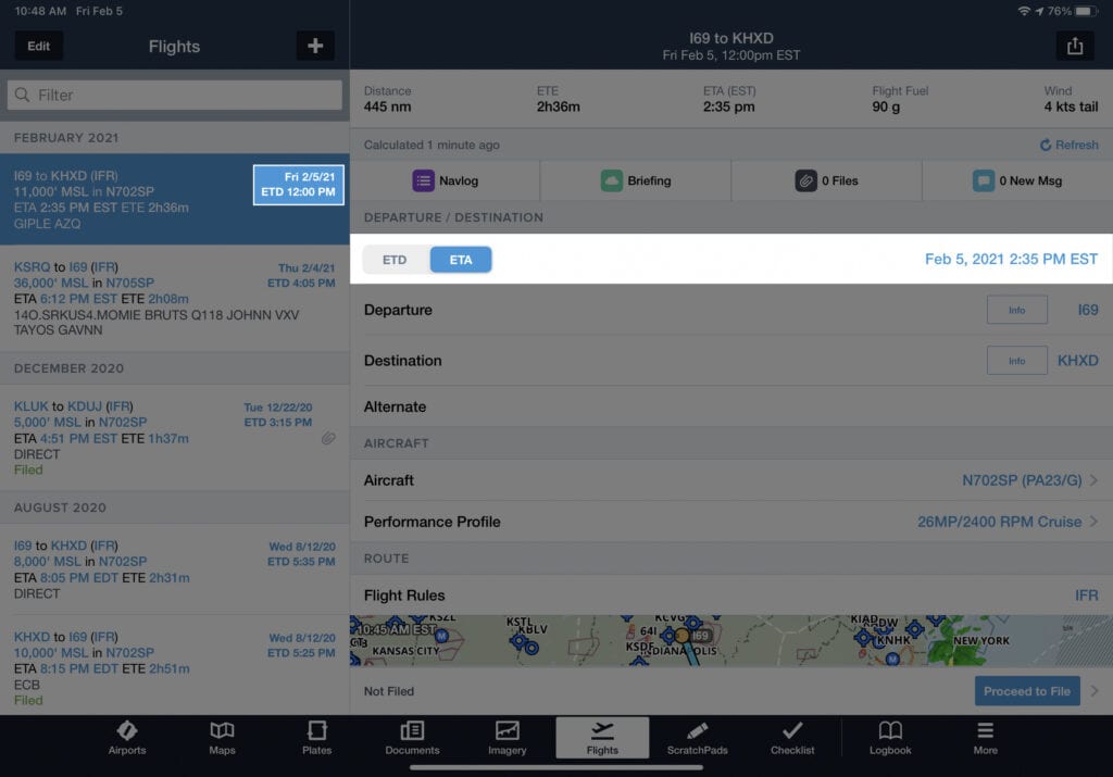 How to file an IFR flight plan in ForeFlight - iPad Pilot News