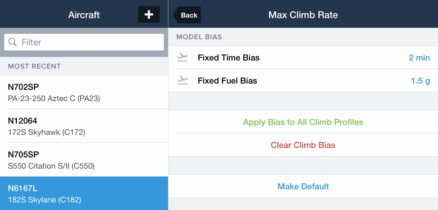 ForeFlight improves climb and descent performance planning : iPad Pilot ...