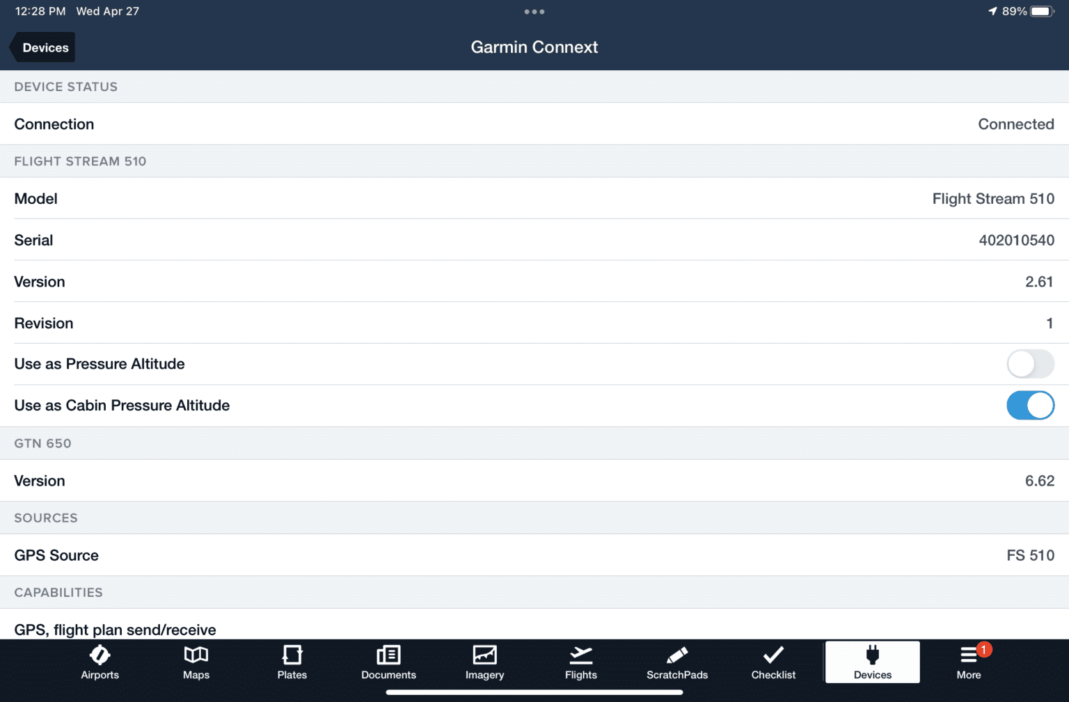 Flying with ForeFlight and Garmin Flight Stream - iPad Pilot News