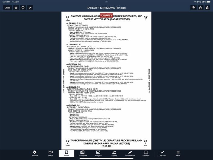 How to find chart supplements and legends in ForeFlight - iPad Pilot News