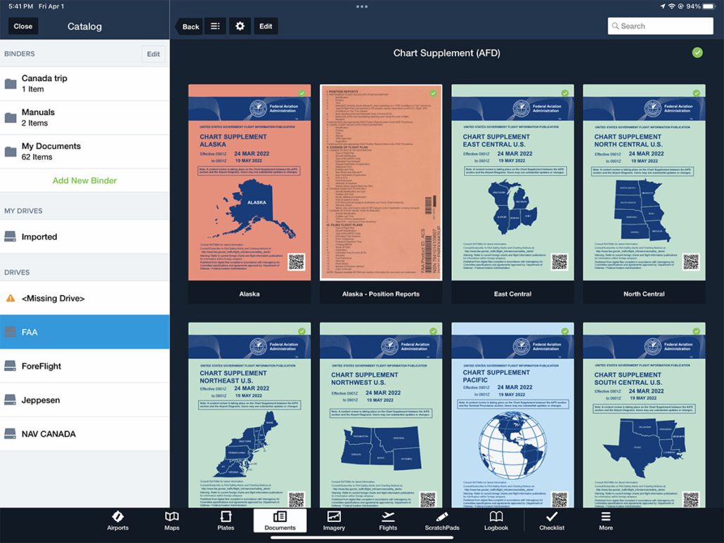 How to find chart supplements and legends in ForeFlight - iPad Pilot News