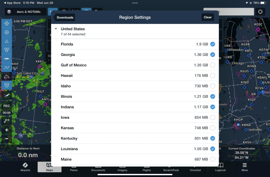 ForeFlight simplifies aviation data and chart downloads - iPad Pilot News