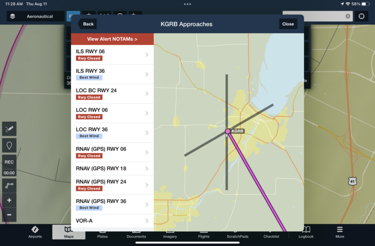 How to find NOTAMs in ForeFlight and Garmin Pilot