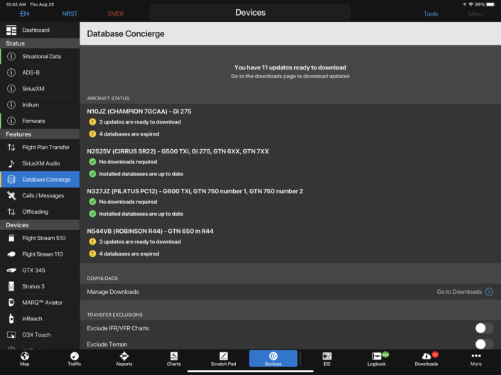 How to wirelessly update panel avionics with Garmin Database Concierge ...