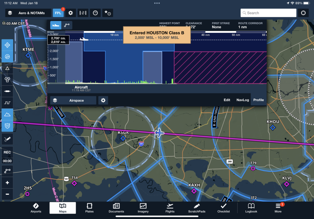 ForeFlight adds Airspace Alerts in latest update : iPad Pilot News