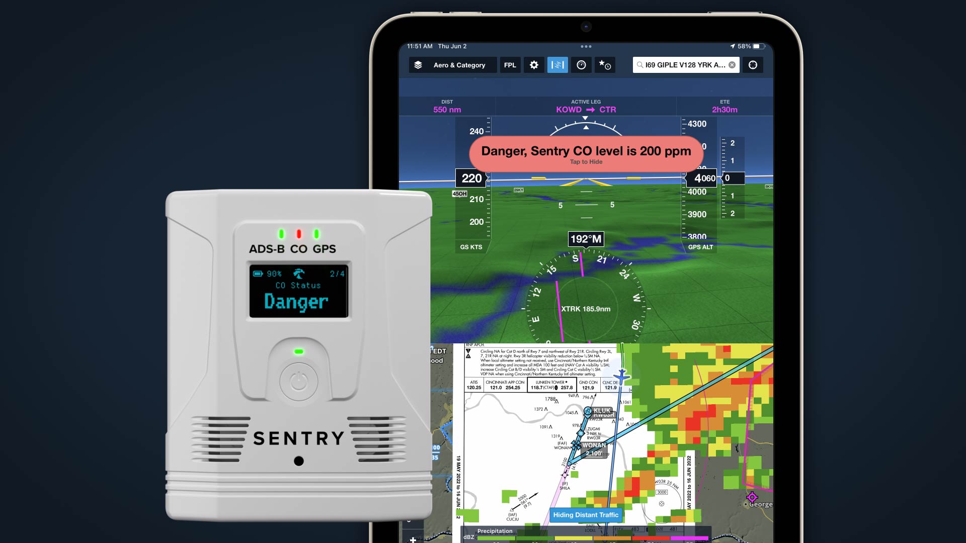 How to use the AHRS, CO monitor and flight data recorder on Sentry Plus ...