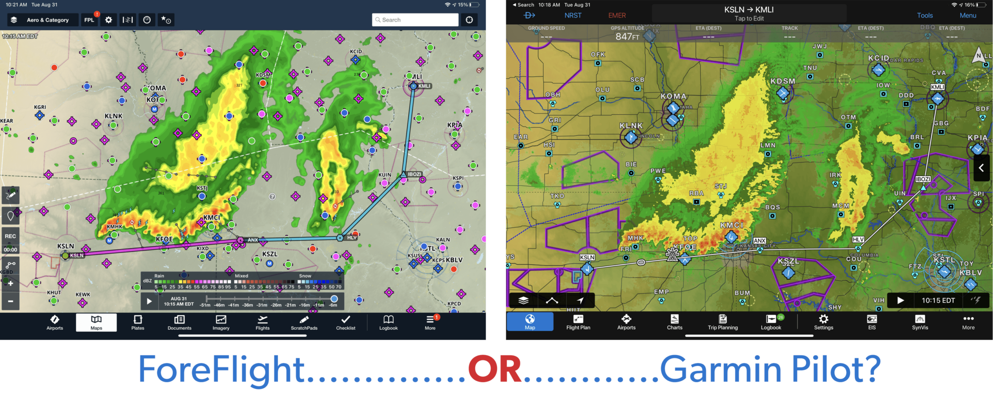 ForeFlight vs. Garmin Pilot: 3 key differences to help you decide - iPad Pilot News