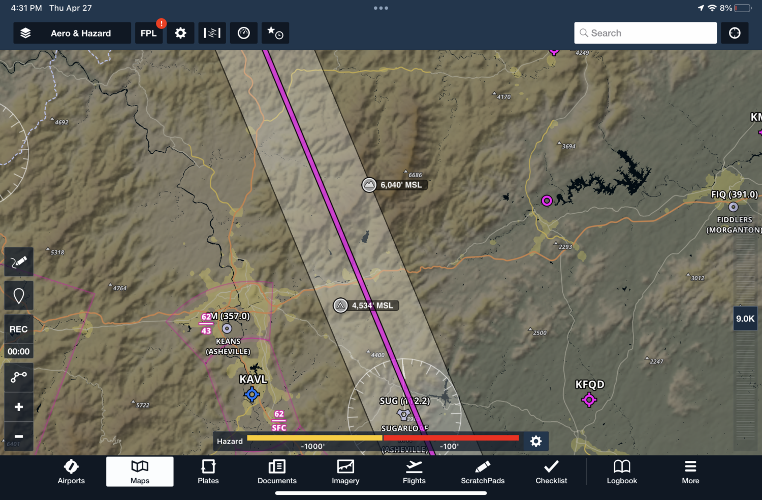 ForeFlight adds runway length filter and profile corridor to the map ...