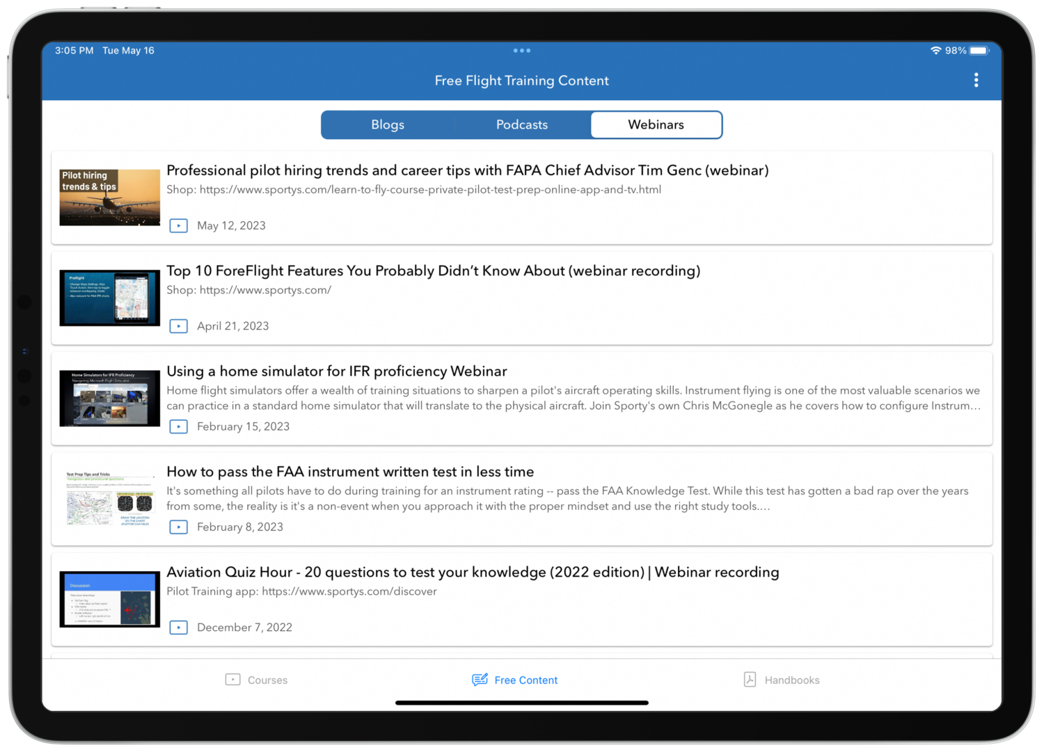 Sporty's Pilot Training app adds new interactive scenarios : iPad Pilot ...