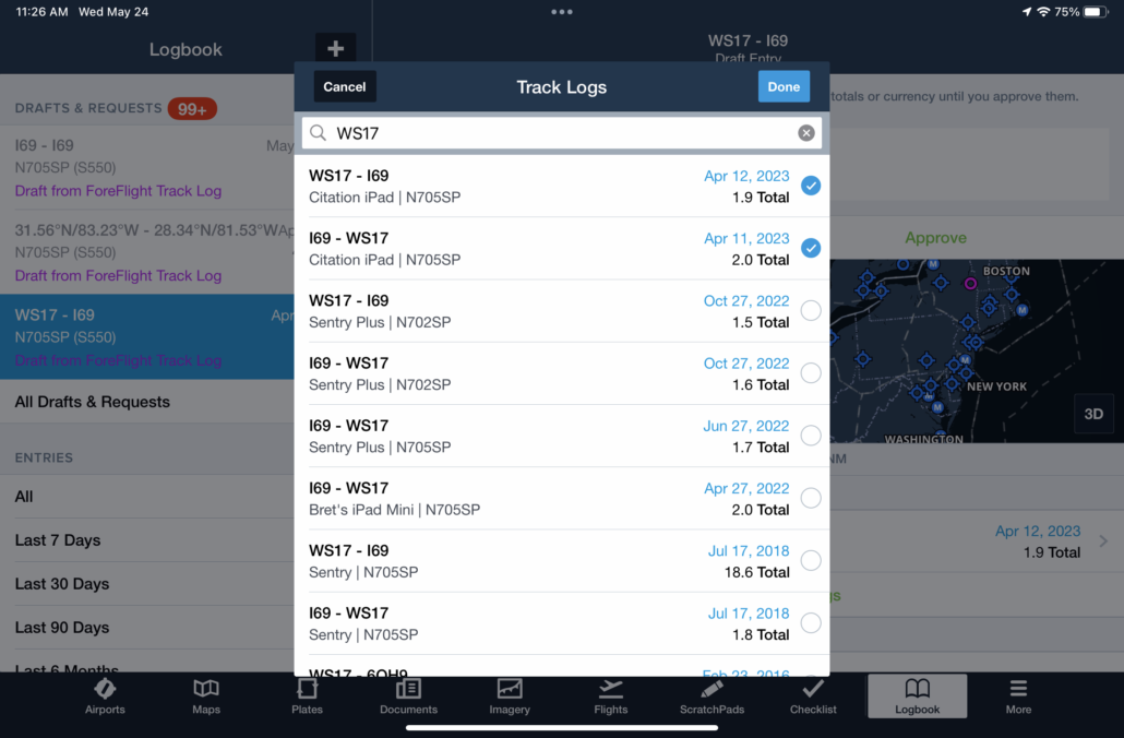 ForeFlight’s latest update adds airport comments and logbook ...