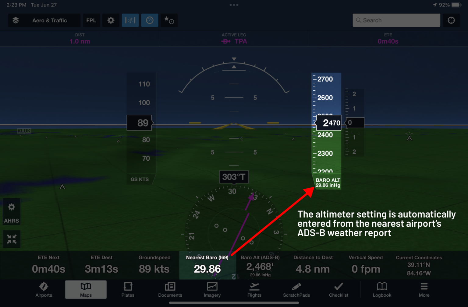 ForeFlight adds new ADS-B traffic safety features : iPad Pilot News