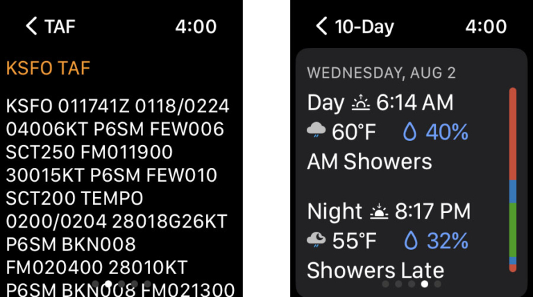 ForeFlight releases new aviation app for Apple Watch - iPad Pilot News