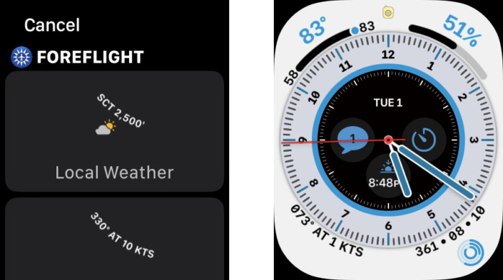 ForeFlight releases new aviation app for Apple Watch - iPad Pilot News