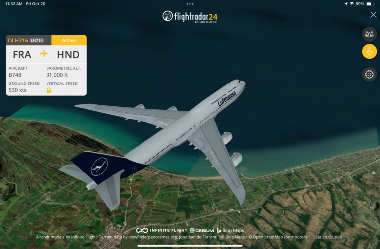 FlightRadar24 adds 3D Infinite Flight airplane models - iPad Pilot News