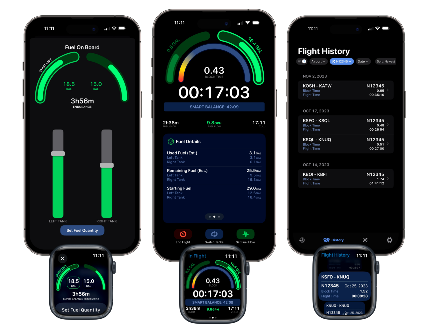 SkyTimer adds new iPhone and Apple Watch features - iPad Pilot News