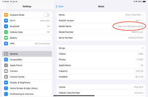 How to find your iPad model number - iPad Pilot News