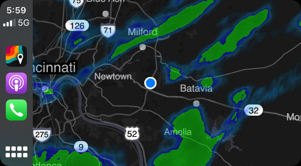 MyRadar adds weather maps to CarPlay app - iPad Pilot News