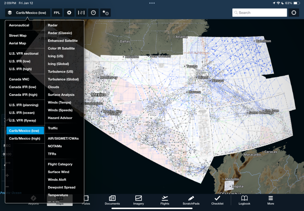 Using your iPad on a Caribbean flying trip : iPad Pilot News