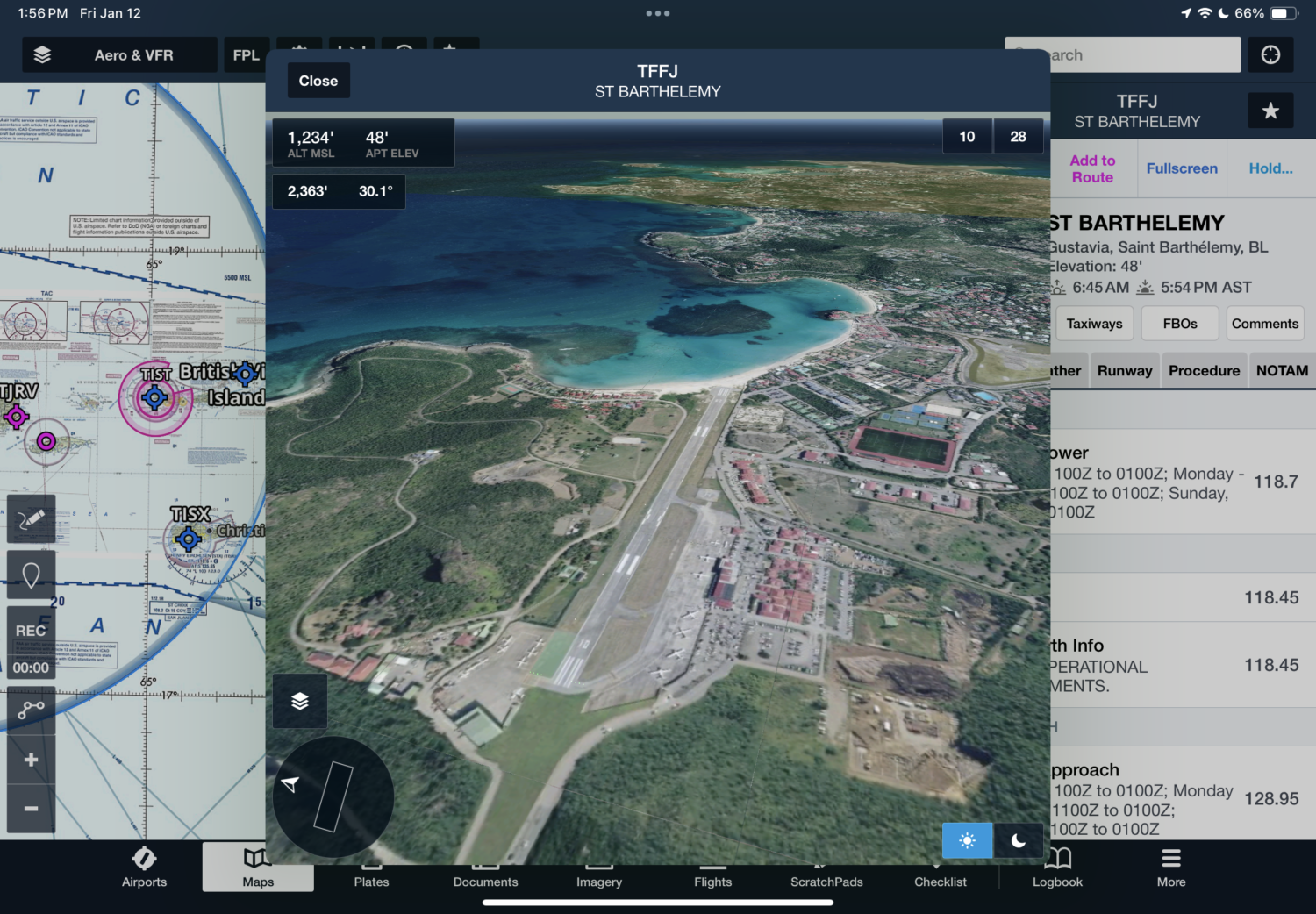 Using your iPad on a Caribbean flying trip : iPad Pilot News