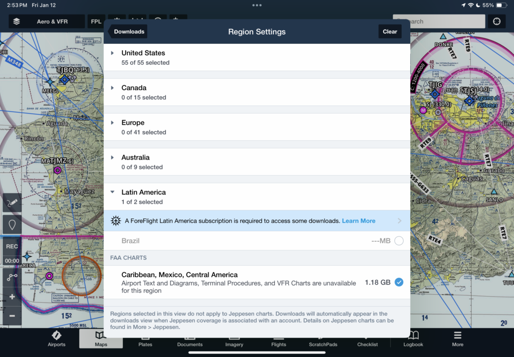 Using your iPad on a Caribbean flying trip : iPad Pilot News