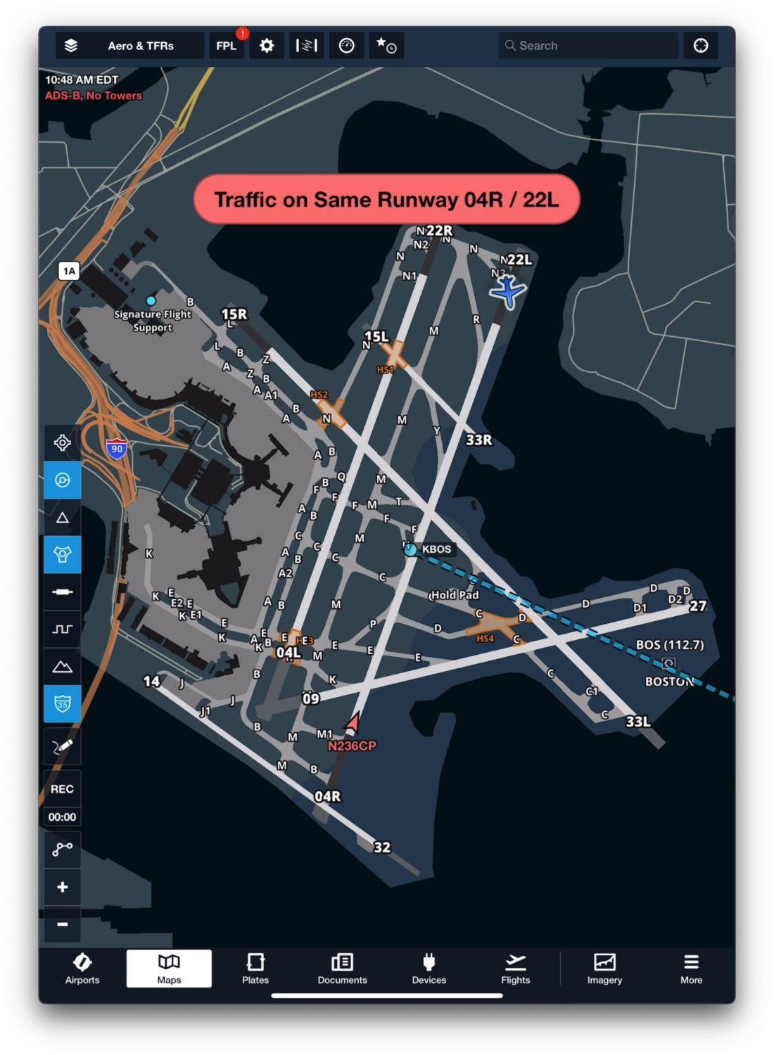 ForeFlight expands airport traffic alerts - iPad Pilot News
