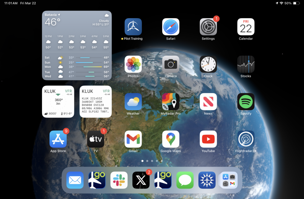 Weather widgets for your iPad : iPad Pilot News