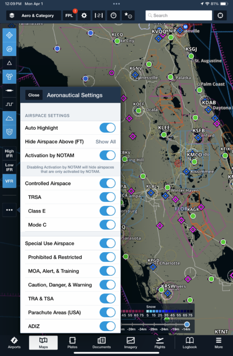 ForeFlight improves the Aeronautical Map in latest update - iPad Pilot News