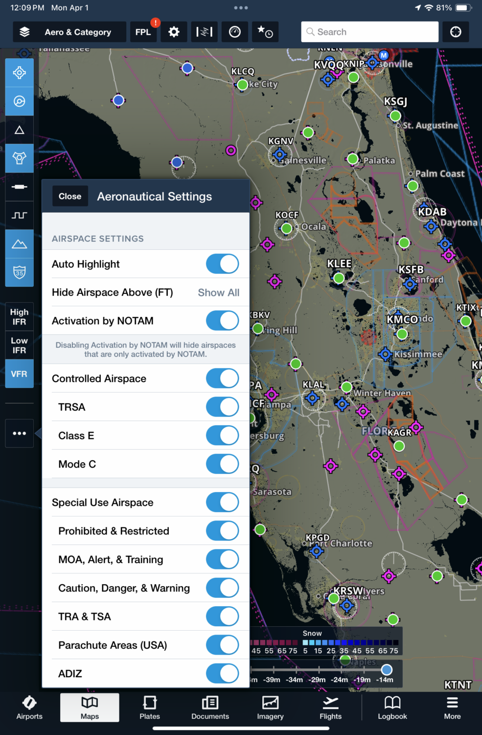 ForeFlight improves the Aeronautical Map in latest update - iPad Pilot News