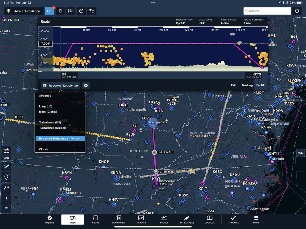 ForeFlight introduces crowdsourced turbulence reports - iPad Pilot News