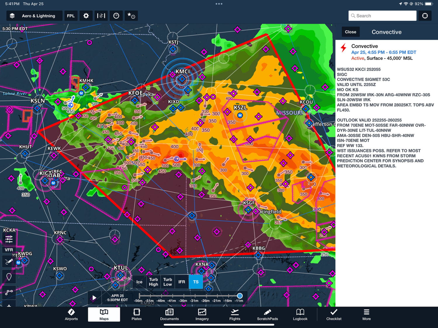 Pilot’s guide to thunderstorm avoidance with an iPad EFB app - iPad ...