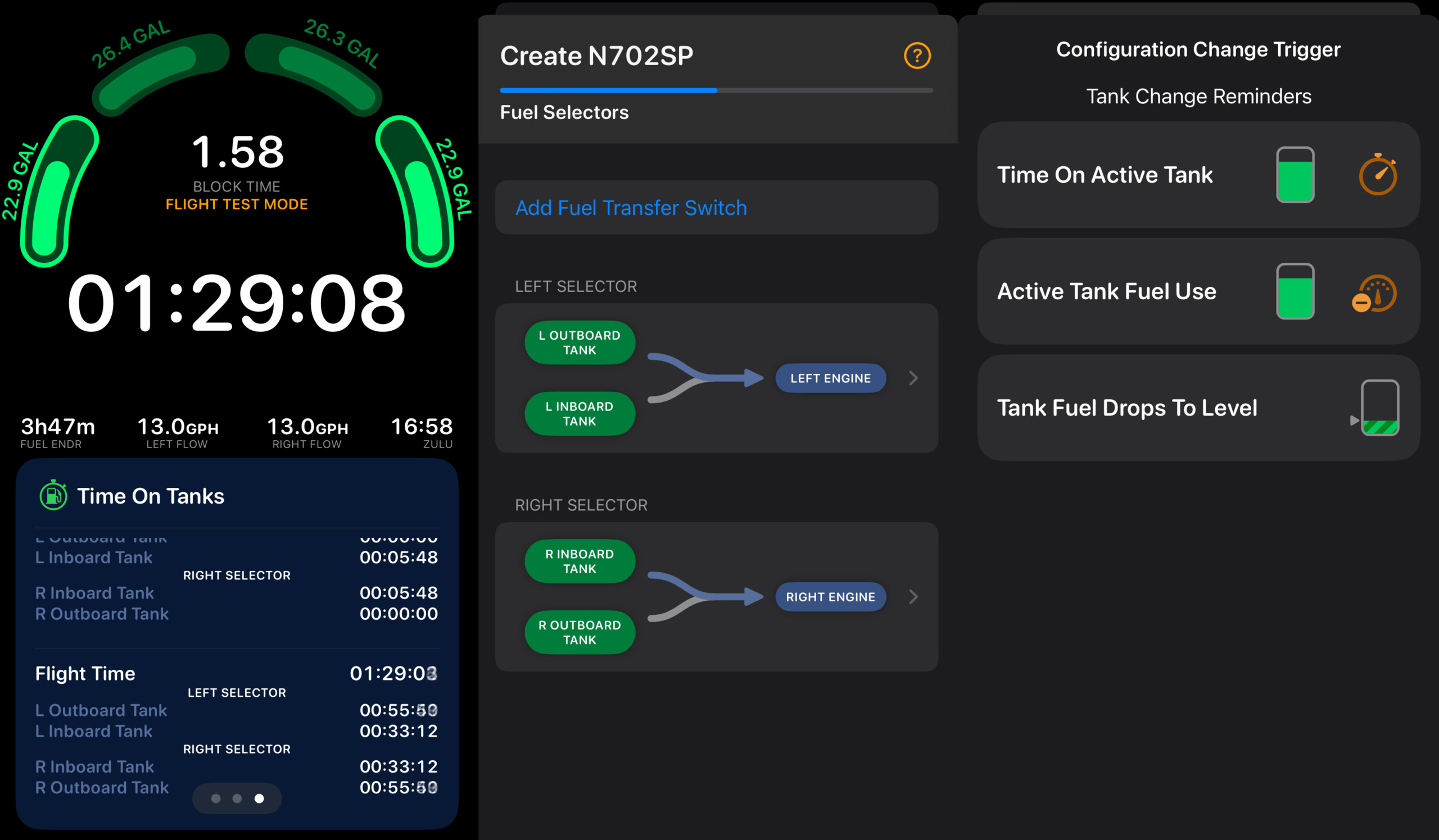 SkyTimer app adds multiengine airplane support - iPad Pilot News