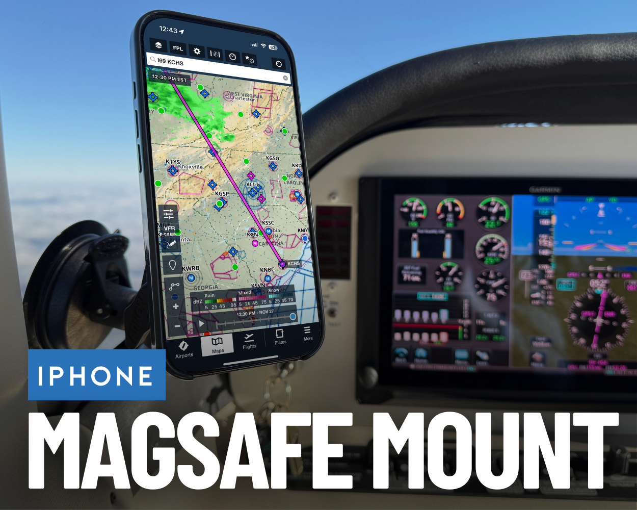 How to mount your iPhone using MagSafe in the cockpit - iPad Pilot News