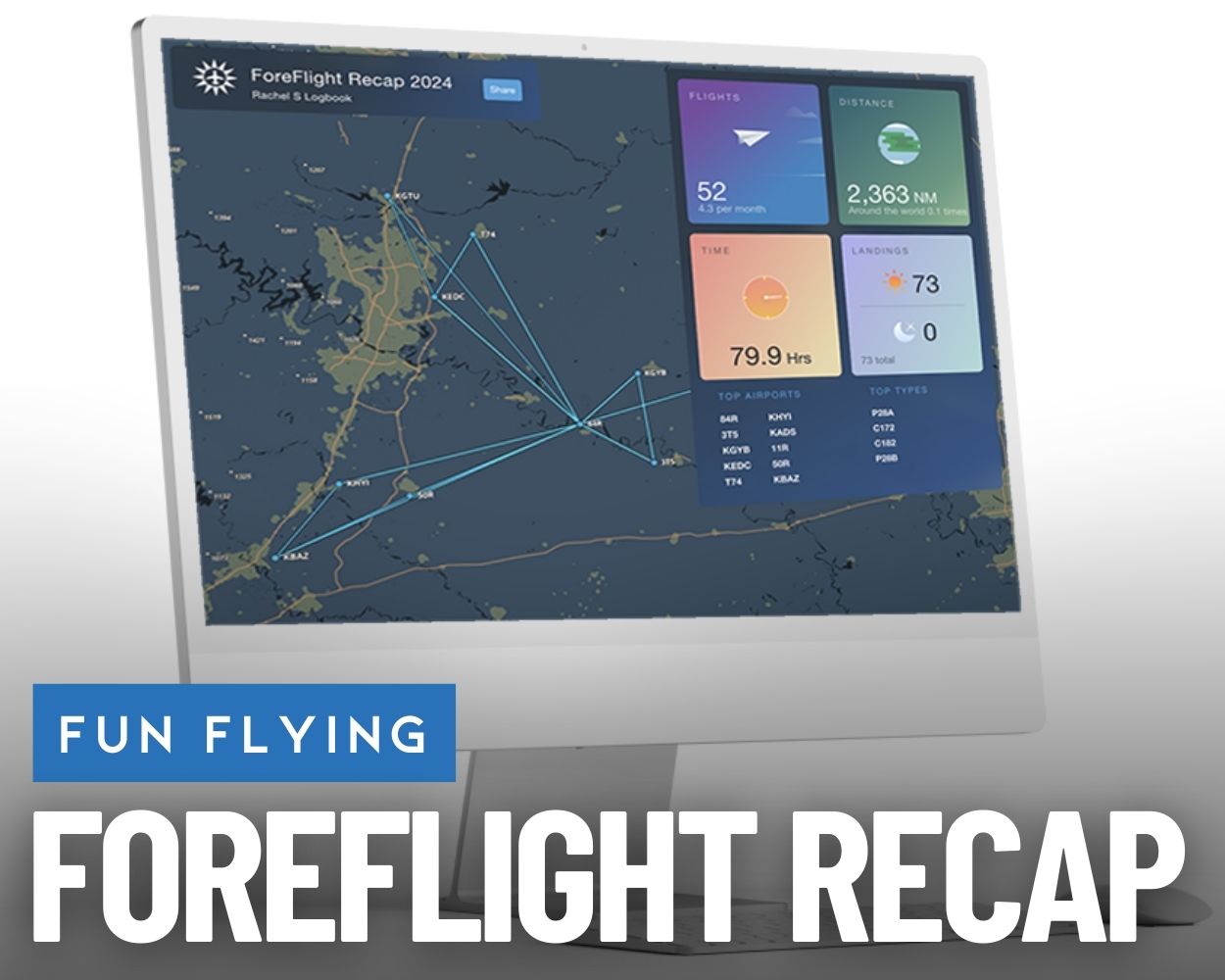 View an interactive map of your 2024 flying in ForeFlight - iPad Pilot News