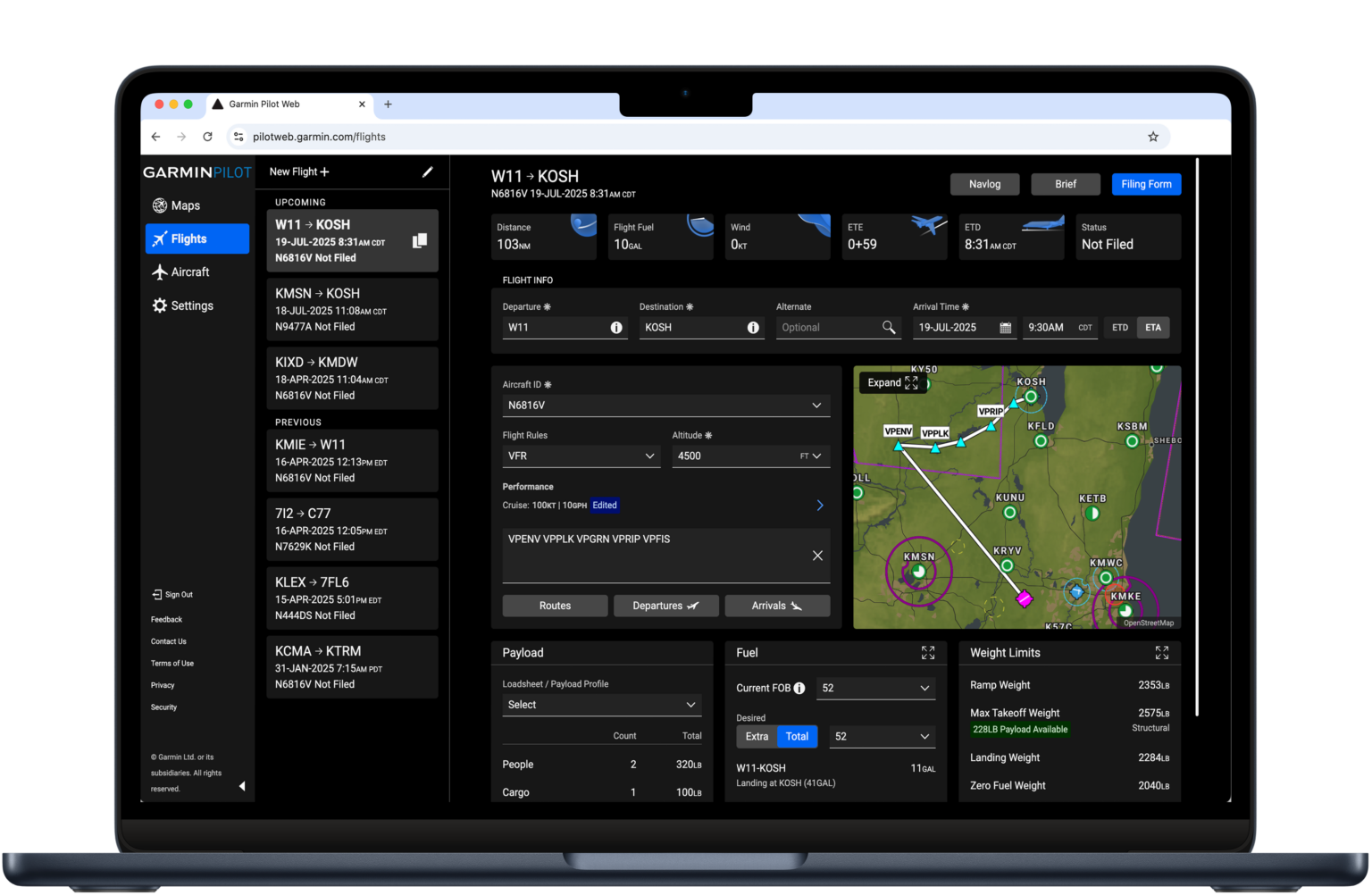 Garmin brings powerful flight planning tools online with Garmin Pilot ...
